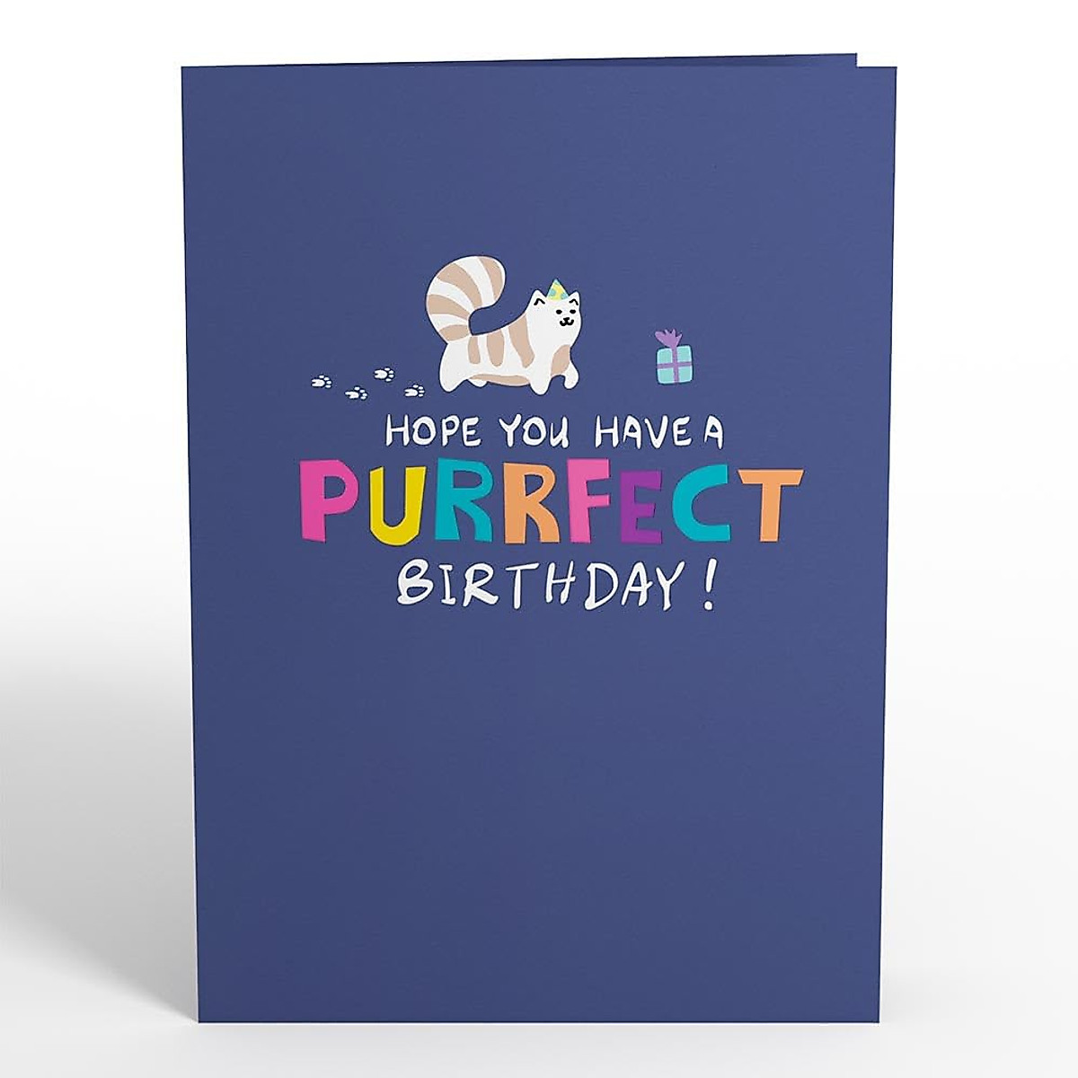Lovepop Happy Birthday Pop-Up Card for Her and Him- 3D Birthday Animal Greeting Cards for Boys, Girls, Men, Women - Have a Purrfect Birthday - 5" x 7" Cats Card - Blank Note Card & Envelope Included