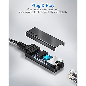 Maxonar USB C to Ethernet Adapter, USB C to RJ45 Thunderbolt 3/4 Type C to Ethernet LAN Network Adapter Compatible with iPad Air, iPad Pro, iMac, MacBook Air Pro (M1/M2), Dell XPS and More