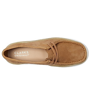 Clarks Women's Wallabee Cup Loafer Tan Nubuck 9.5