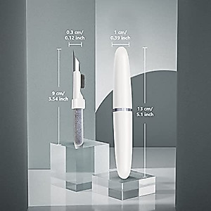 Hksany 2PCS Bluetooth Earbuds Cleaning Pen, Wireless Headphones Cleaning Tool Multi-Function Cleaner Kit with Soft Brush for Earphones, Charging Box Accessories, Phone, Camera