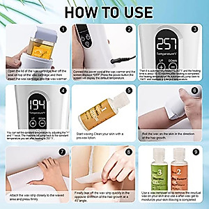 Roll On Wax kit, Roll On Wax Warmer for Hair Removal,Waxing Kit for Sensitive Skin,at Home Waxing Kit for Women and Men,Soft Wax Heater for Larger Areas of the Body