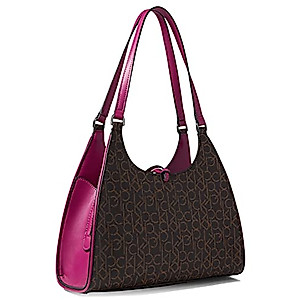 Calvin Klein Porter Shopper Brown/Khaki/Raspberry One Size