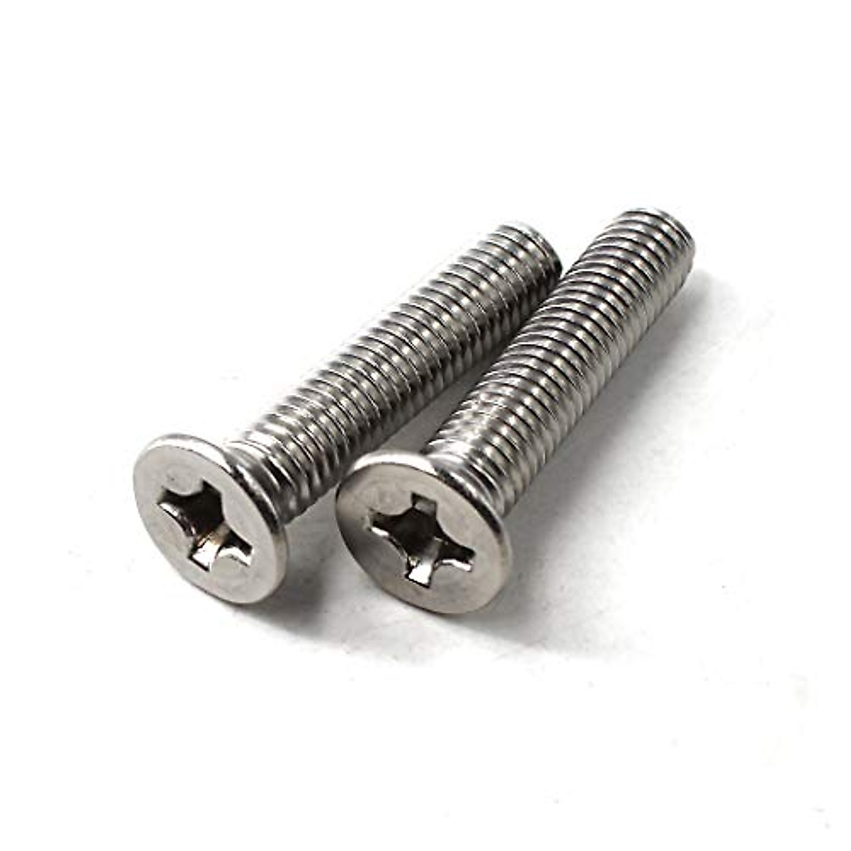M2.5x8 Phillips Screws 304 Stainless Steel Flat Head Machine Screws Countersunk Screw (Pack of 100)