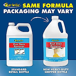 STAR BRITE Rust Stain Remover Spray - Instantly Dissolve Corrosion Stains on Fiberglass, Vinyl, Fabric, Metal & Painted Surfaces - Also Removes Sprinkler Stains - 1 Gallon (089200)