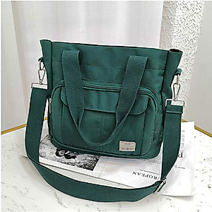 KARRESLY Women's Casual Hobo Shoulder Bag Large Capacity Nylon Daily Messenger Bag Work Shopper Handbag Purse(Green)
