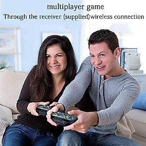 Controller for Xbox One, Game Controllers Compatible with Xbox One S, One X, One Elite, PS3, PC (Black)