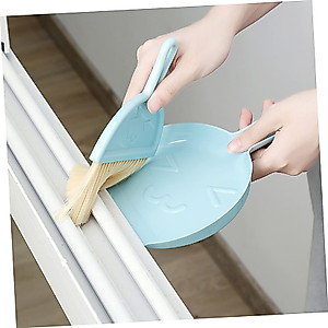 GOOHOCHY 3 Sets Desktop Fan Broom Mini Dustpan Mini Keyboard Mini Desk Corner Cleaning Dustpan Table Crumb Brush Mini Cleaning Broom Computer Broom Mini Dust Broom Clean Keyboard Dust Pan