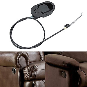 BORDSTRACT Sofa Chair Couch Release Lever, Plastic Recliner Replacement Parts with Cable Pull Recliner Handle(90mm)