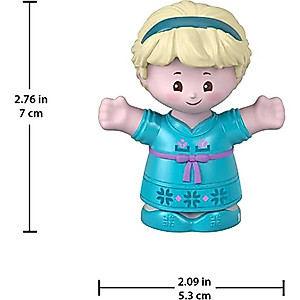Fisher-Price Little People – Disney Frozen Young Anna and Elsa & Friends, Set of 4 Character Figures for Toddlers and Preschool Kids, Green, Brown, Blue