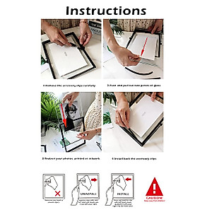 Calculs Wedding Memorial Table Sign | 10x8 inch Clear Floating Picture Frame with Removable Paper in Loving Memory Plaques Remembrance Art Table Decoration Gold