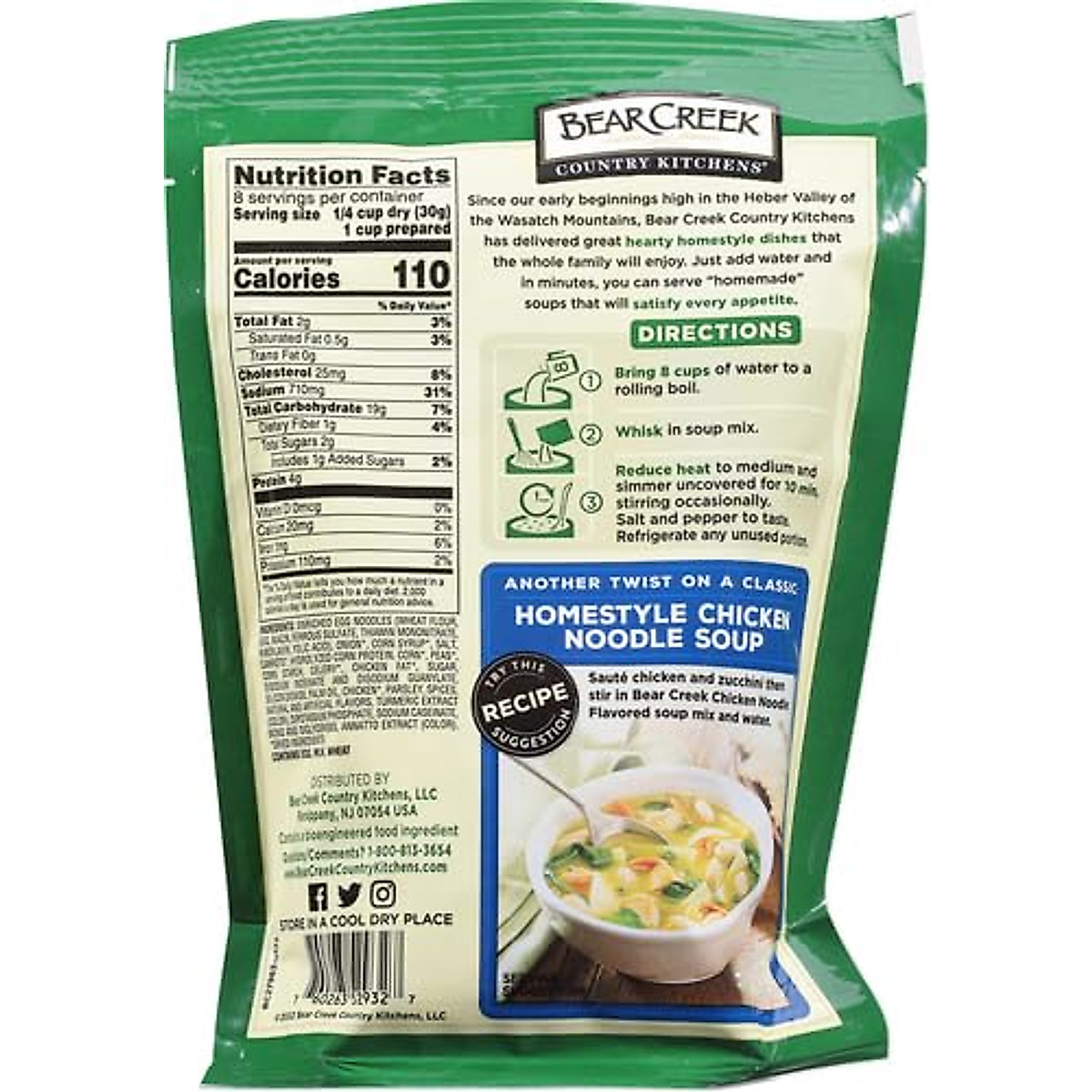 Bear Creek Soup Mix, Chicken Noodle, 8.4 Ounce