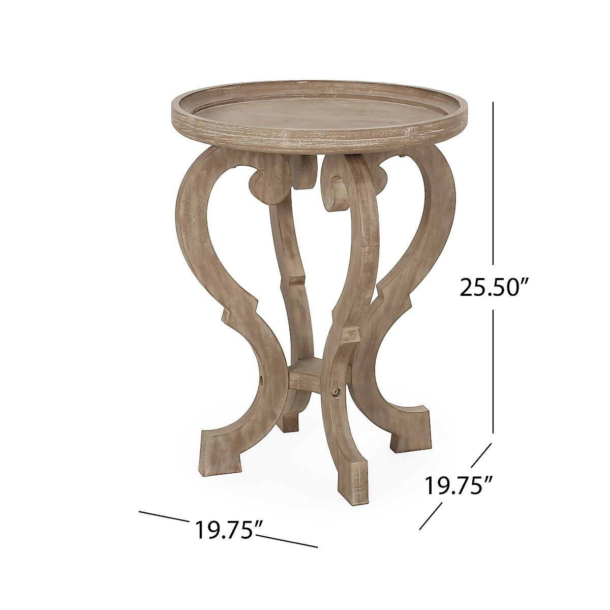 Christopher Knight Home Eleanor French Country Accent Table with Round Top, Natural