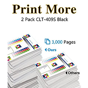 MM MUCH & MORE Compatible Toner Cartridge Replacement for Samsung 409S CLT-409S CLT-K409S 407S use in CLP-310 CLP-315 CLP-310N 315W CLX-3170FN 3175N CLX-3175 CLX-3175FN 3175FW Printers (2-Pack, Black)