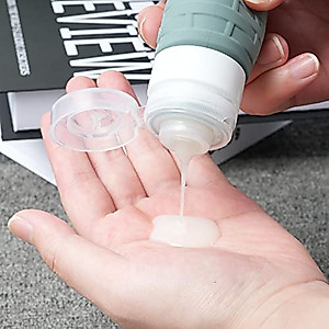 TARJODGY Travel Bottles for Toiletries, Tsa Approved 3oz Travel Size Containers Leak Proof BPA Free Silicone Travel Accessories for Liquid Shampoo Conditioner Lotion