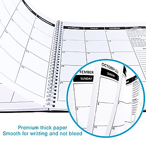 Office Planner July 2023 - June 2025 Monthly Calendar Planner - 9×11 Inch Time Management Personal Planner Hard PVC Cover with Spiral Bound