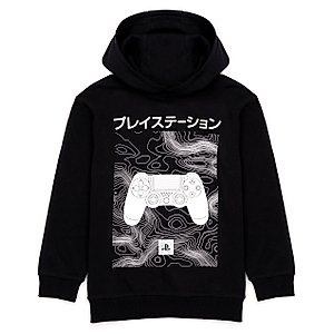 Playstation Kids Hoodie Boys Games Japanese Logo Black Jumper Jacket 7-8 Years