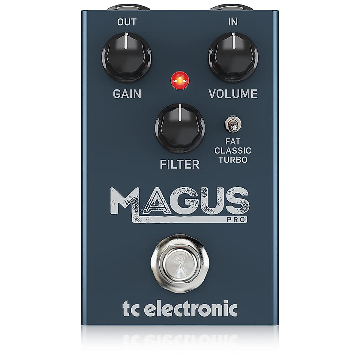 TC Electronic MAGUS PRO Classic High Gain Distortion Pedal with Fat Mids, Treble Filter Control and 3 Clipping Modes