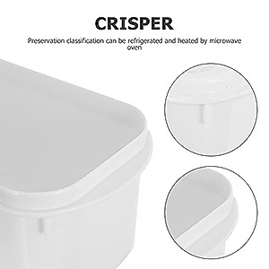 Hemoton 2pcs Plastic Butter Dish with Lid 700ml Butter Keeper Box Fridge Crisper Airtight Container for Home Restaurant Kitchen