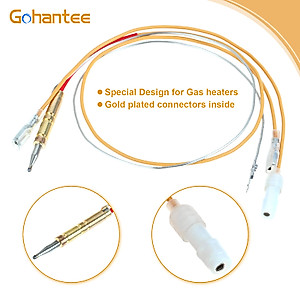 Gohantee 20" Propane Portable Tank Top Heater Thermocoupler 2304885 Universal Safety Assembly Compatible with Mr Heater Dura Heat COSTWAY Remington ProCom and More