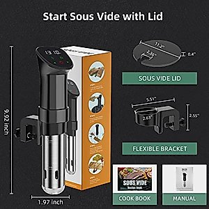 Zionheat Sous Vide Machine-Suvee Cooker Precision Cooker Sous Vide-1000W Fast Heating Thermal Immersion,Digital Touch Screen,With Accurate Temperature and Timer Circulator Precise Stainless Steel Cooker