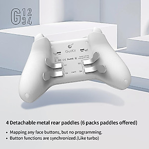 GuliKit KK3 Max, Kingkong 3 Max Controller with 4 Back Buttons, Hall Joysticks and Triggers, Wireless for Switch OLED/PC/Android/MacOS/iOS/Steam Deck, 1000Hz Polling Rate for Wins - Black