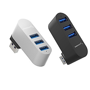 Sabrent Premium 3-Port Aluminum Mini USB 3.0 Hub + Premium 3-Port Aluminum Mini USB 3.0 Hub