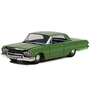 1963 Chevy Impala Green w/Blue Interior Starsky and Hutch (1975-1979) Hollywood Special Series 2 1/64 Diecast Model Car by Greenlight 44955 A