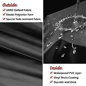 Grill Cover fit MiniMax & Mini Big Green Egg,Big Green Egg Accessories,Black Waterproof Full Grill Cover Smoker Accessories,Premium-Quality Fabric Outdoor Grill Cover for Big Green Egg