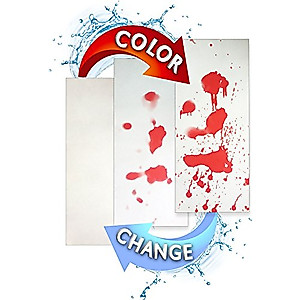 Bloody Bath Mat - The Original Color Changing Sheet That Turns Red When Wet – Funny Gag Gifts - Footprints Disappear Like Magic – Novelty Prank Gifts (40"x17")