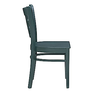 Linon Portis Dark Green Modern Dining Side Chair Set of 2