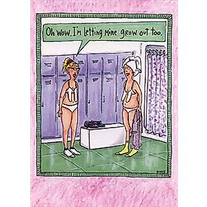 Letting Them Grow Out - Oatmeal Studios Funny Feminine Birthday Card