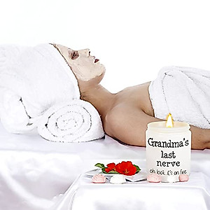 Grandma Birthday Gifts from Granddaughter Grandma Gifts from Grandson Lavender Scented 7oz Candles Happy Christmas Bday Presents for Grandma Nana Funny Soy Eco-Friendly Long Lasting Natural Candle