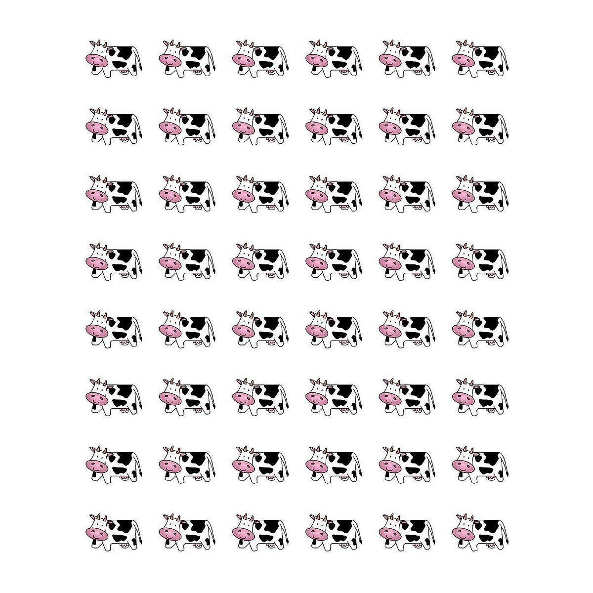 Special Pack 48 Cute Farm Cow Envelope Seals Labels Stickers 1.2" Round #CUAS