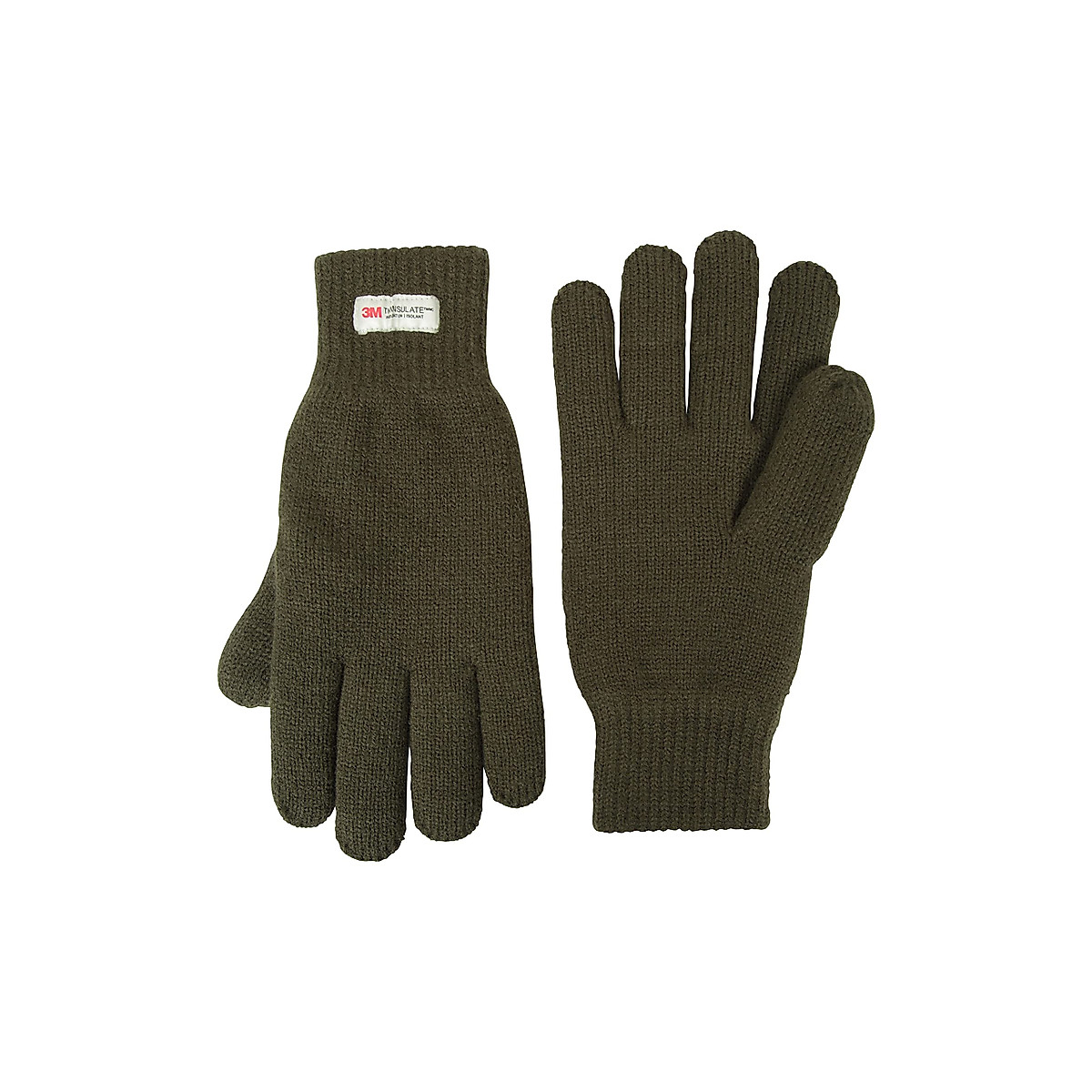 Mountain Warehouse Thinsulate Mens Knitted Gloves Khaki