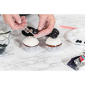 Bakerpan Premium Rolled Black Fondant for Cake Decorating, Vanilla Flavor - 4.4 Ounces