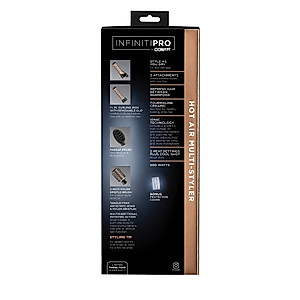 Conair Hot Air Multi-Styler, Rose Gold, Ceramic, Corded Electric, Volumize, Curl, Wave, Smooth