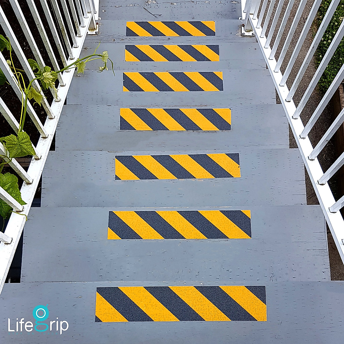 LifeGrip Anti Slip Traction Tape, 4 Inch x 30 Foot, Best Grip, Friction, Abrasive Adhesive for Stairs, Tread Step, Indoor, Outdoor, Caution Yellow/Black