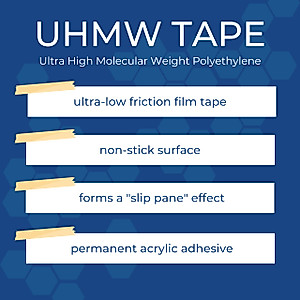 TapeCase - 2-5-423-10 423-10 UHMW Tape 2" x 5yds (1 Roll)