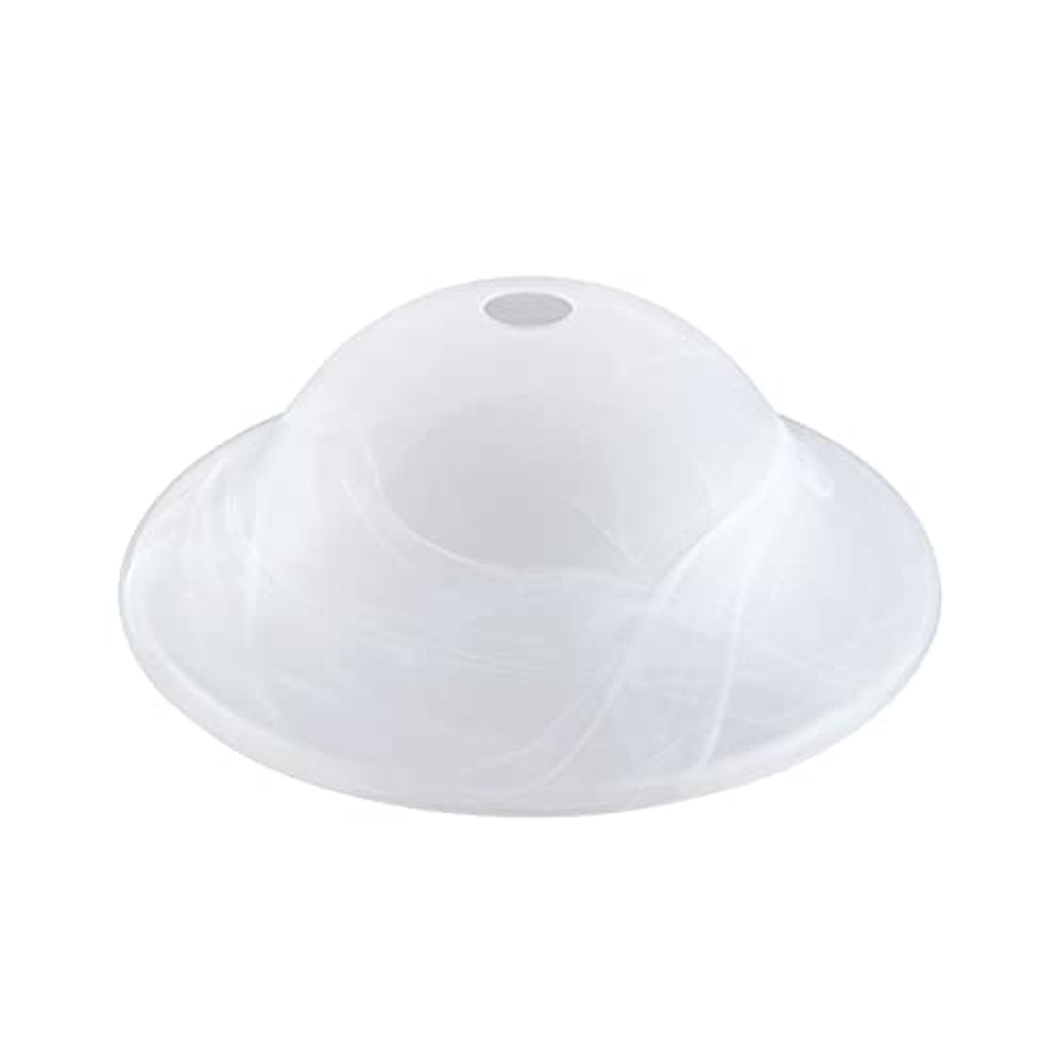 Aspen Creative 23101-31,Alabaster Replacement Glass Shade for Medium Base Socket Torchiere Lamp, Swag Lamp and Pendant, 15-3/4" Diameter x 5-3/4" High