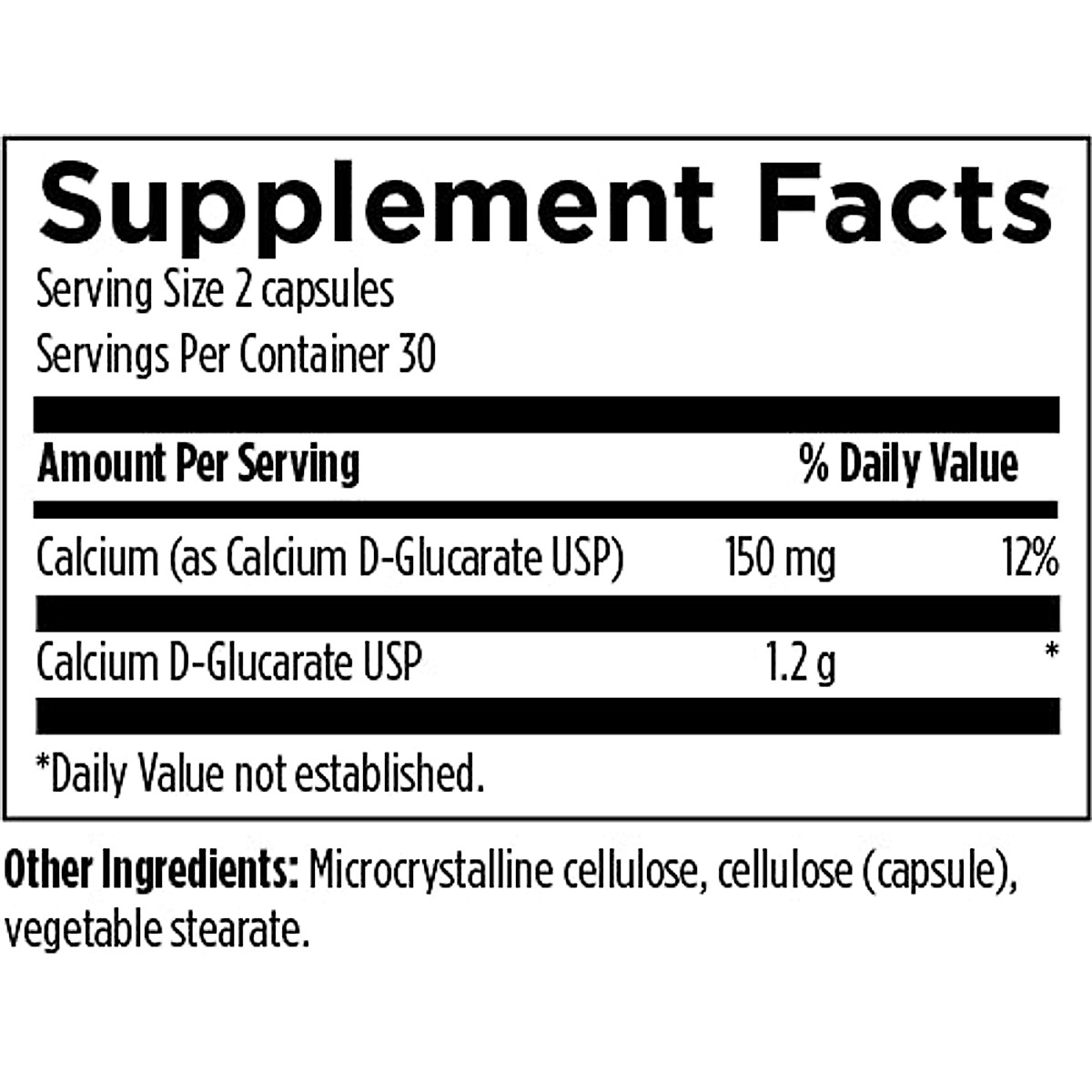 Designs for Health Calcium D-Glucarate - 1200mg CDG for Liver Support - Detoxification + Healthy Hormone Metabolism Support Supplement for Men + Women - Non-GMO, Soy-Free (60 Capsules)