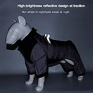 Dog Jacket Windproof Keep Warm Reflective Puppy Dog Outdoor Four-legged Coat Pet Clothes Dog Jacket