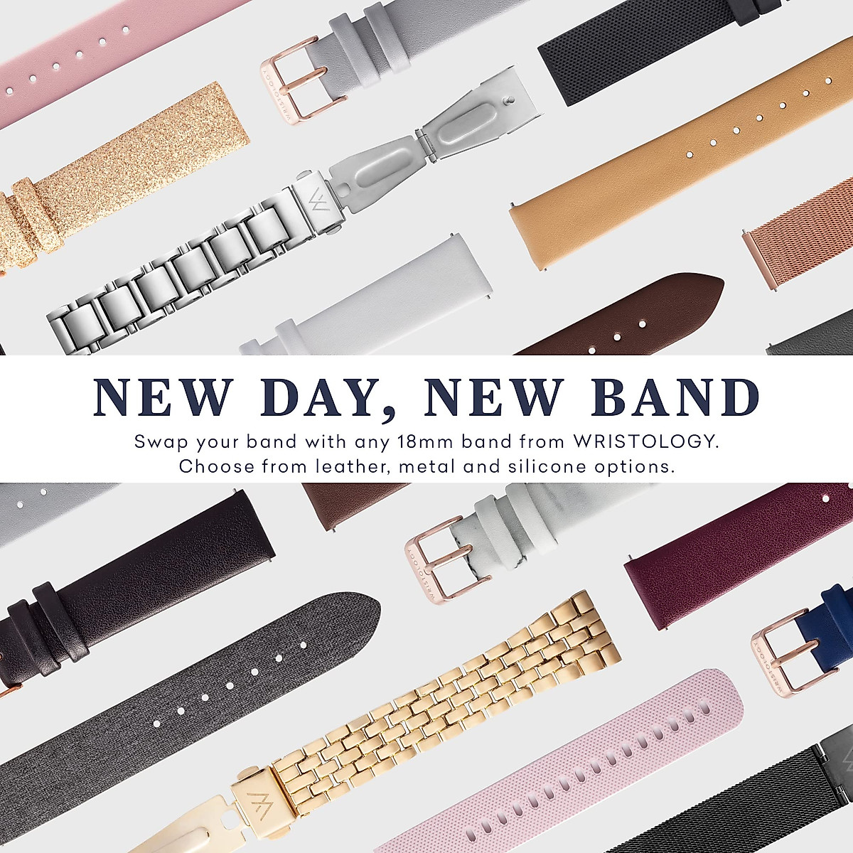 Wristology Olivia - 6 Options - Womens Watch Crystal Gold Boyfriend Ladies Stainless Steel Metal Mesh Strap Band