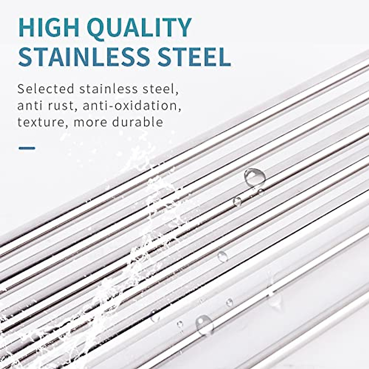 Retractable Bathroom Towel Rack with Towel Bars - Stainless Steel Wall Mounted Drying Rack - Space-Saving Huge Capacity Towel Holder