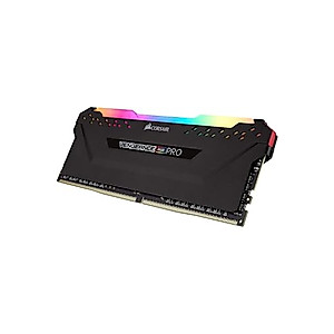 Corsair Vengeance RGB Pro 8GB (1x8GB) DDR4 3600 (PC4-28800) C18 Optimized for AMD Ryzen – Black (CMW8GX4M1Z3600C18)