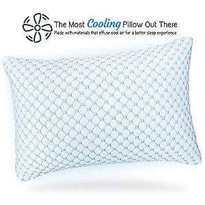 Nestl Cooling Toddler Pillow - Shredded Memory Foam Pillows for Kids, Gel Infused Cooling Pillow, Adjustable Toddler Pillows for Sleeping, Breathable Kids Pillows for Sleeping, 13x18 Inch Kids Pillow