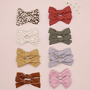 Baby Girl Hair Bow Clips Barrettes, Assorted Hair Accessories Alligator Clip for Little Girls Toddler Kids Teens