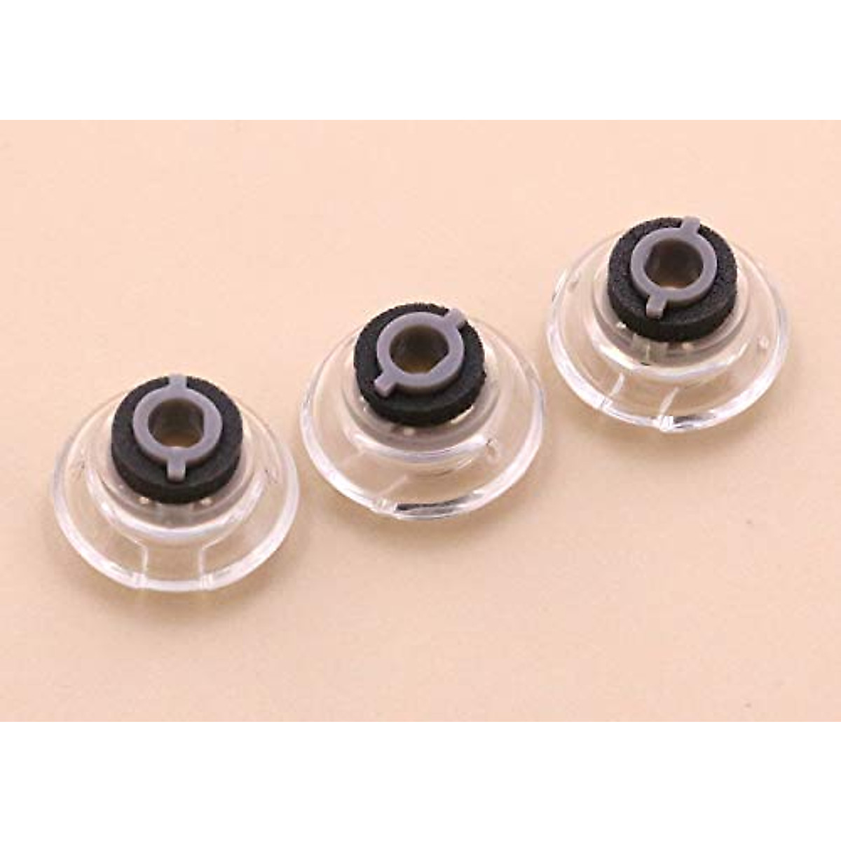 Eartip Kit Replacement for Plantronics Voyager Legend Bluetooth Headset, Medium Size Earbuds Ear Gels Tips and Foam for Voyager Legend / 5200 Earphone [ 3 Pack ] (Medium Clear)