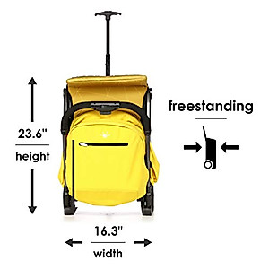 Diono Traverze Luggage-Style Travel Stroller, Black Cube