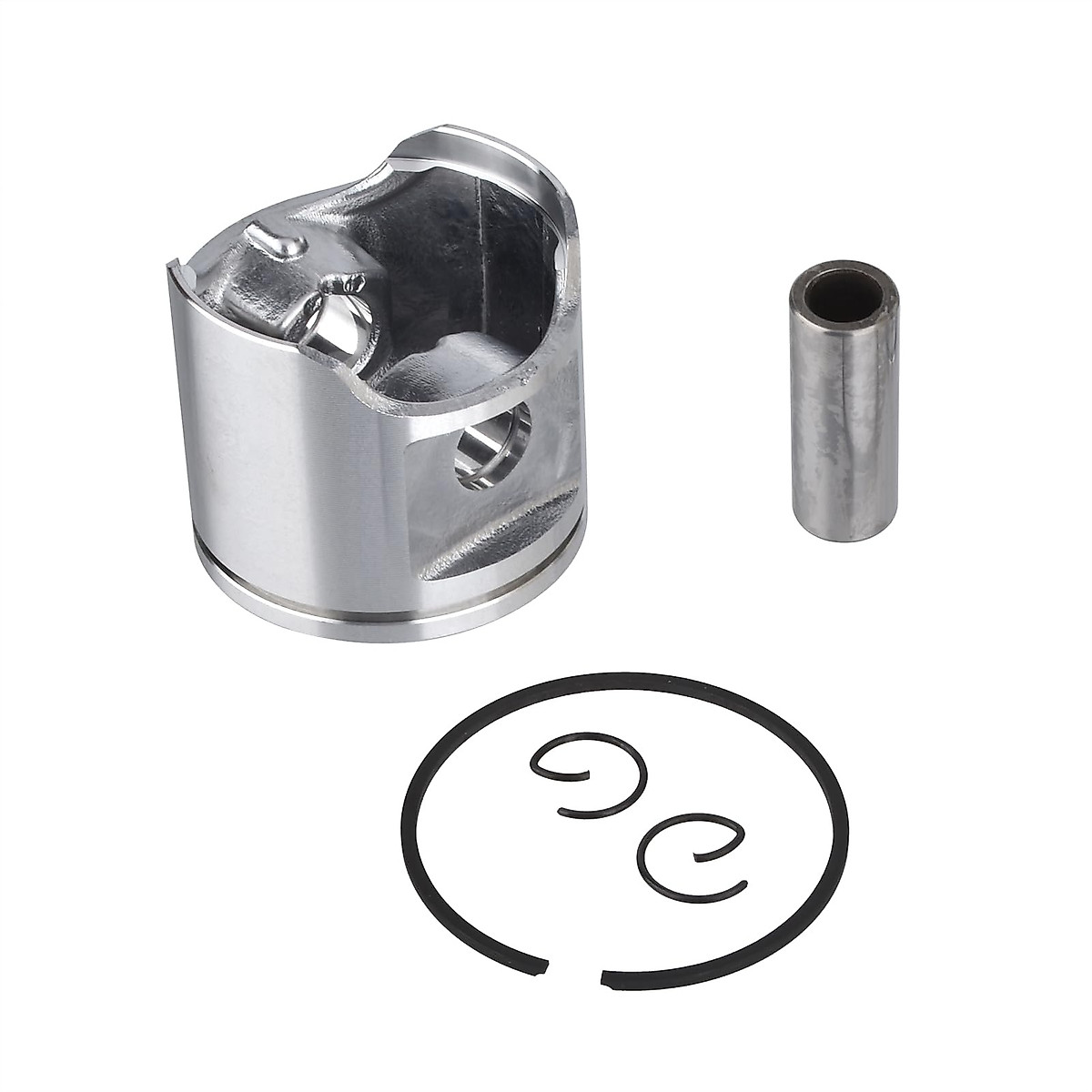 Cancanle 48mm Piston Assembly Piston Ring Pin Clip for Husqvarna 365 Jonsered 2065 2165 Chainsaw