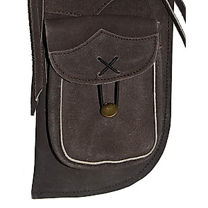 UNIVERSE ARCHERY Arrow Quiver | Genuine Suede Leather Arrow Holder | Traditional H-Grade Handmade Quiver for Hunting & Archery Sports | Lightweight & Comfortable | Brown (39cm/15.50 Inches)